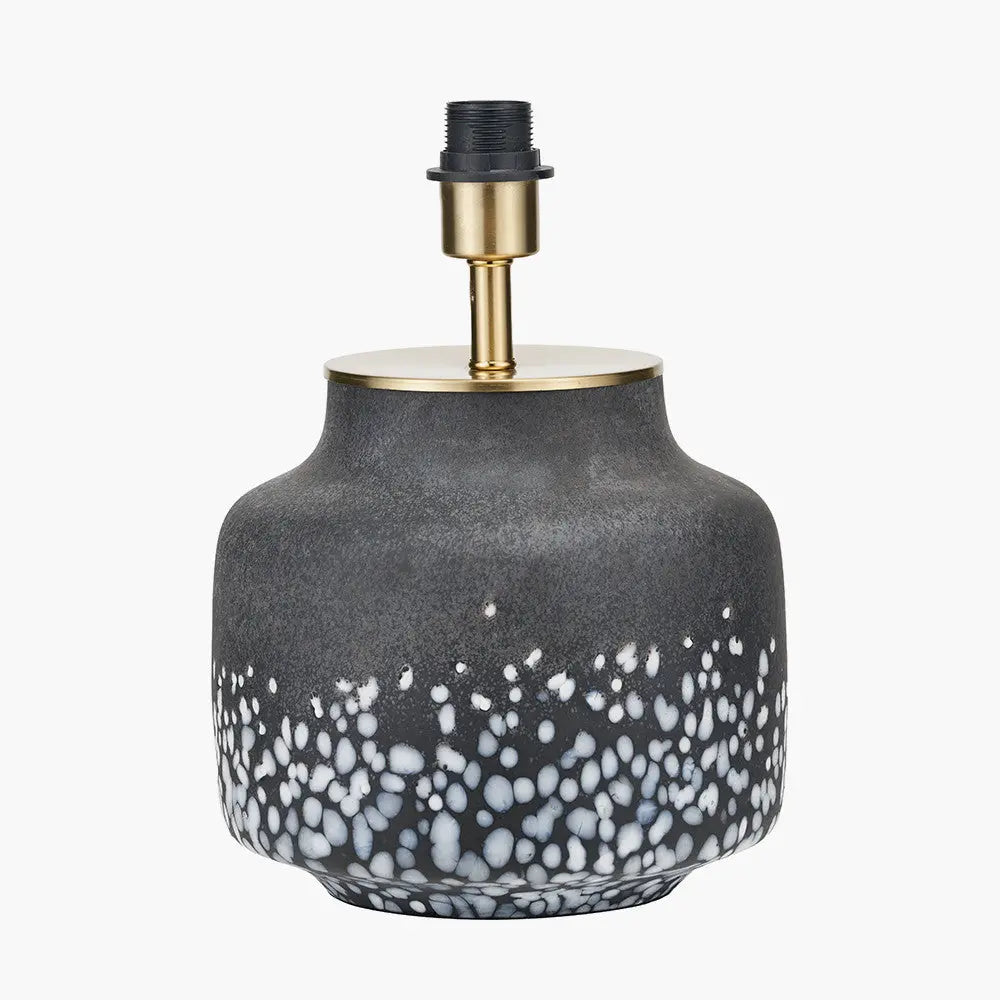 Etna Black and White Glass Table Lamp Base – Nicholas John Interiors