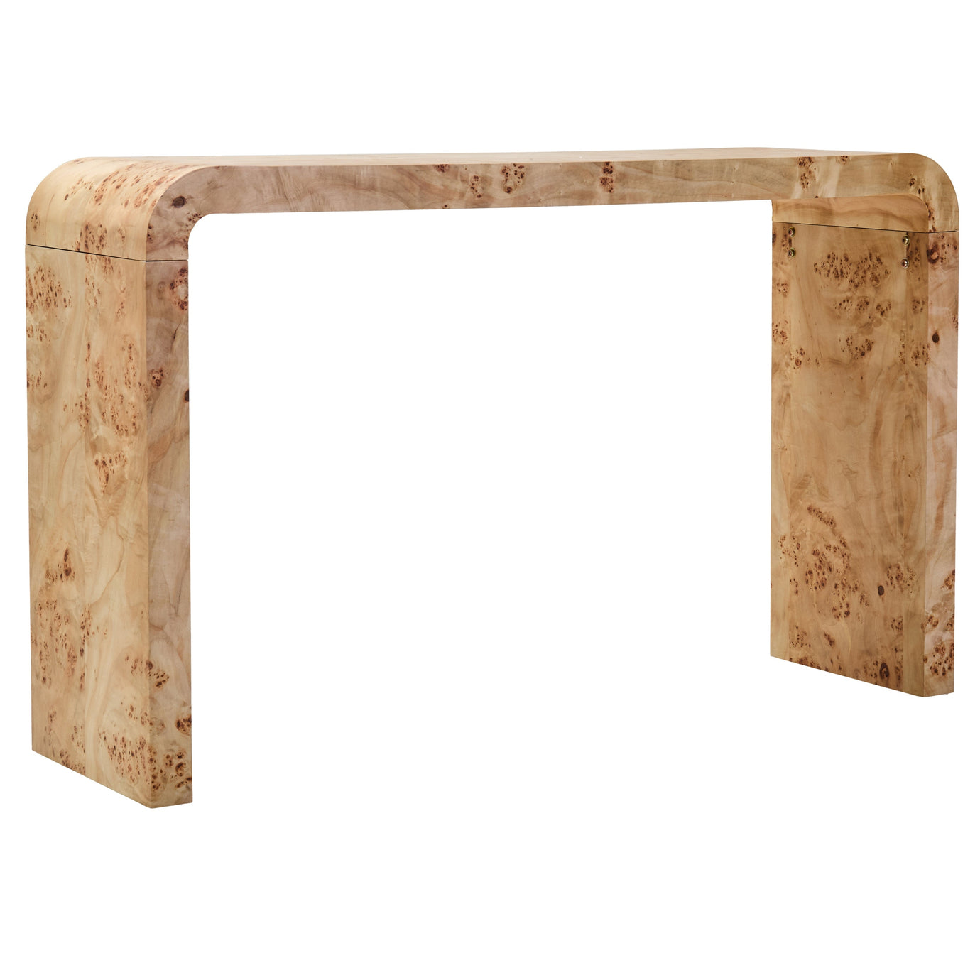 Motara Burl Wood Design Curved Console Table – Nicholas John Interiors