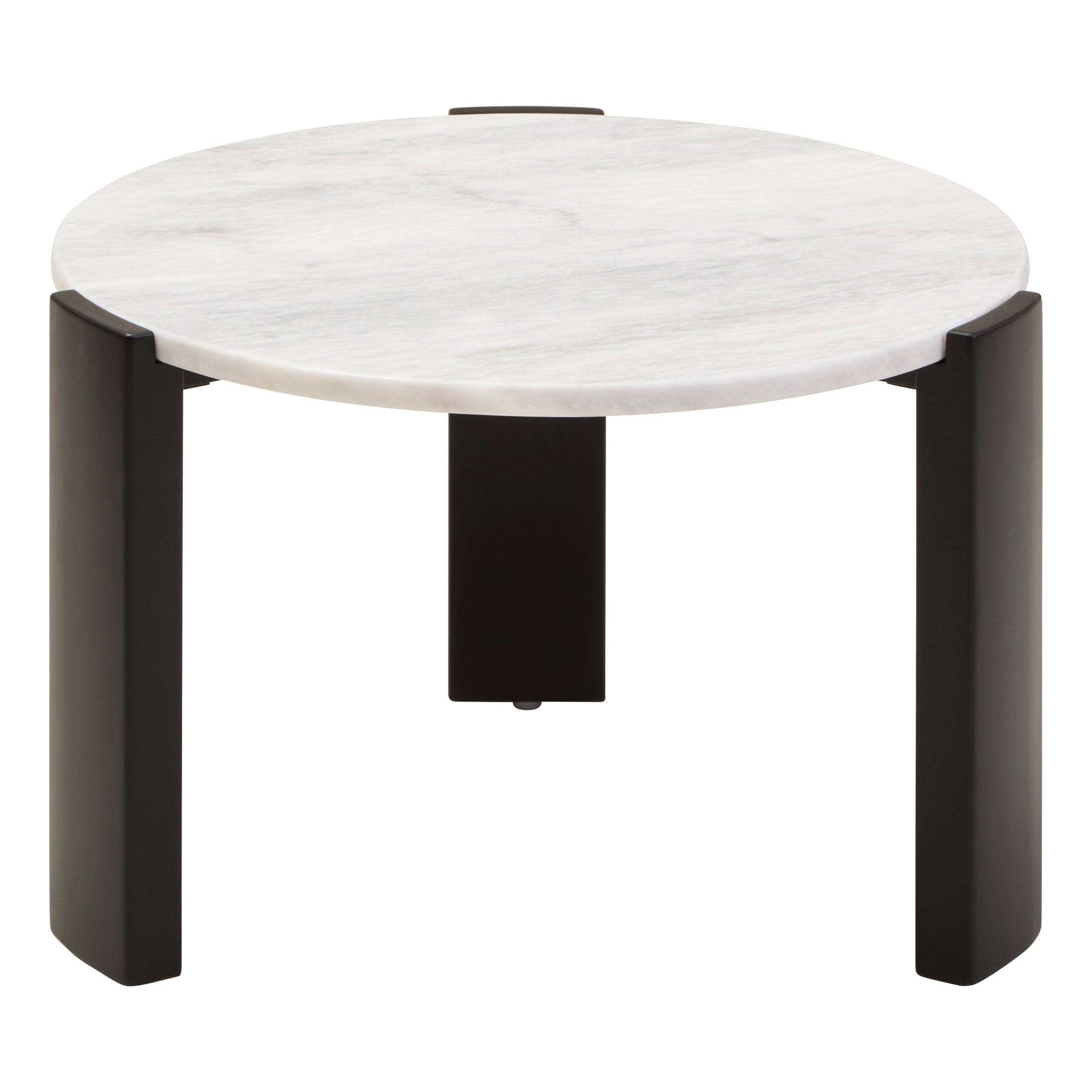 Small Marble Coffee Table | Ravello Round White | Nicholas John Interiors
