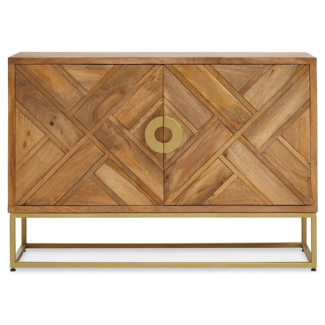 Sedea Sideboard | Mango Wood & Gold Legs | Nicholas John Interiors