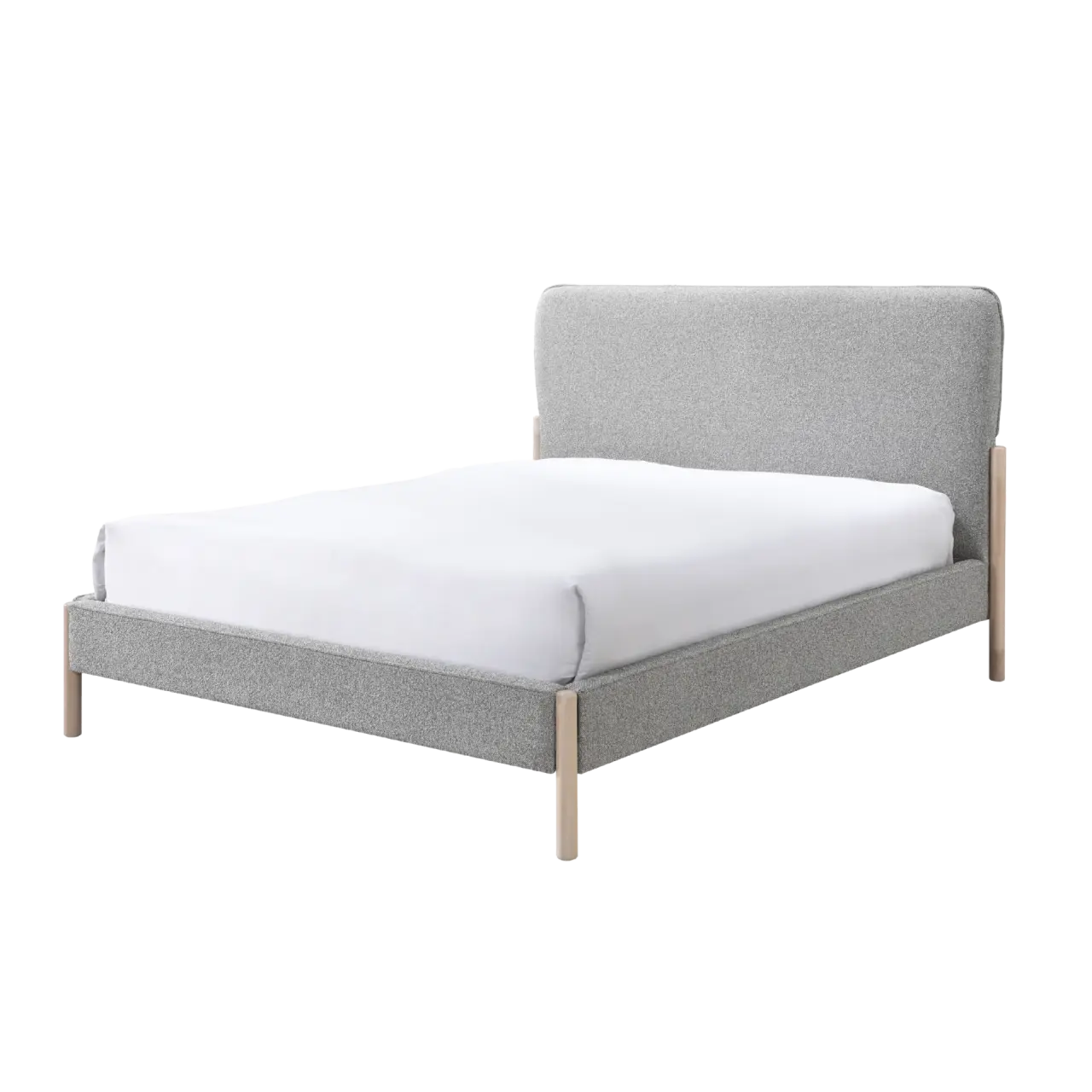 Twenty10 Cove Grey Bed – Modern Upholstered Bed Frame – Nicholas John ...
