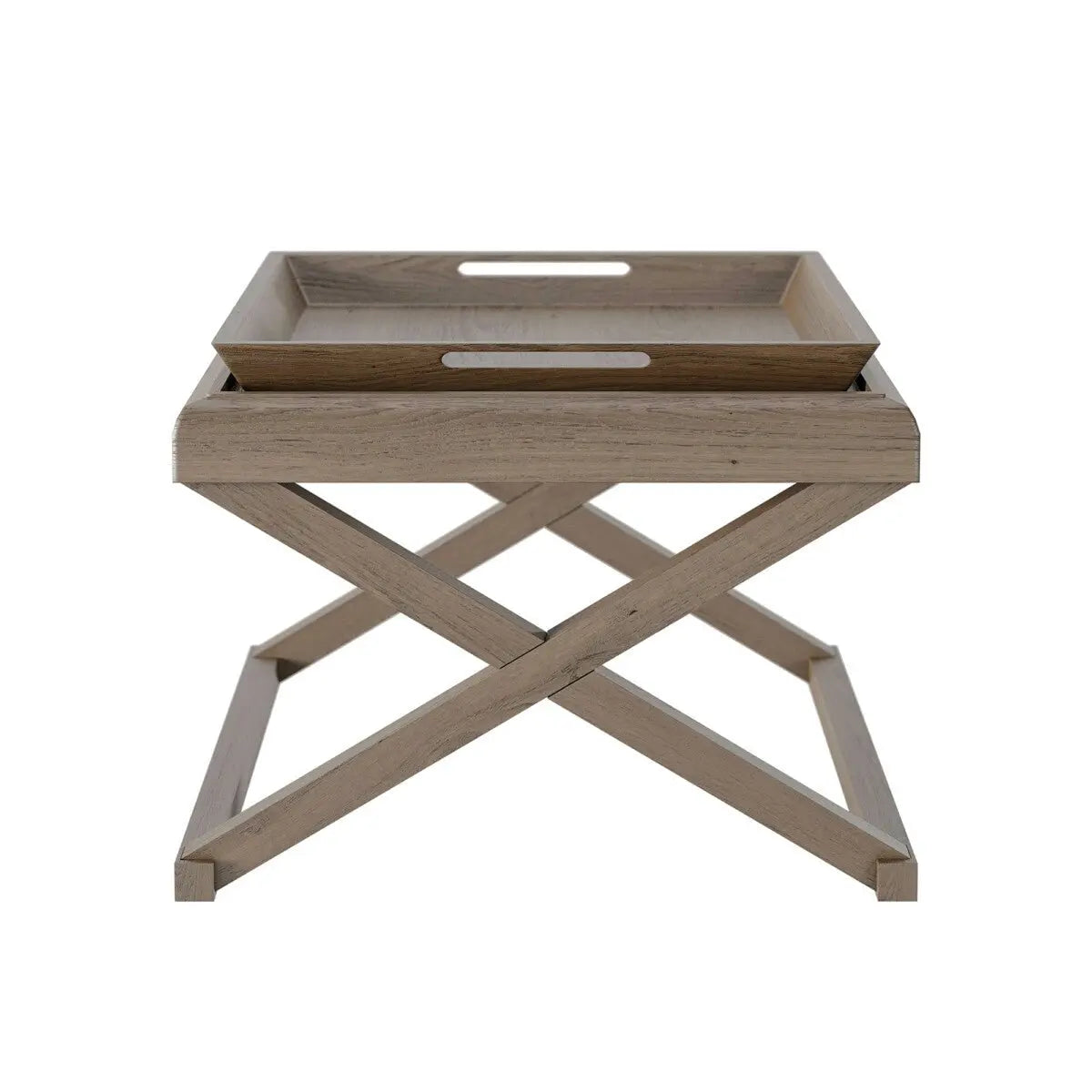 DI Designs Bentley End Table | Aged Oak Cross-Leg Table | Nicholas John ...
