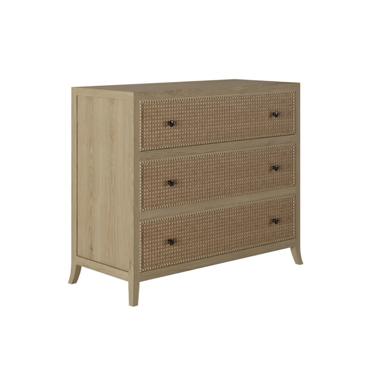 DI Designs Witley Chest of Drawers | Aged Oak Rattan Storage | Nicholas ...