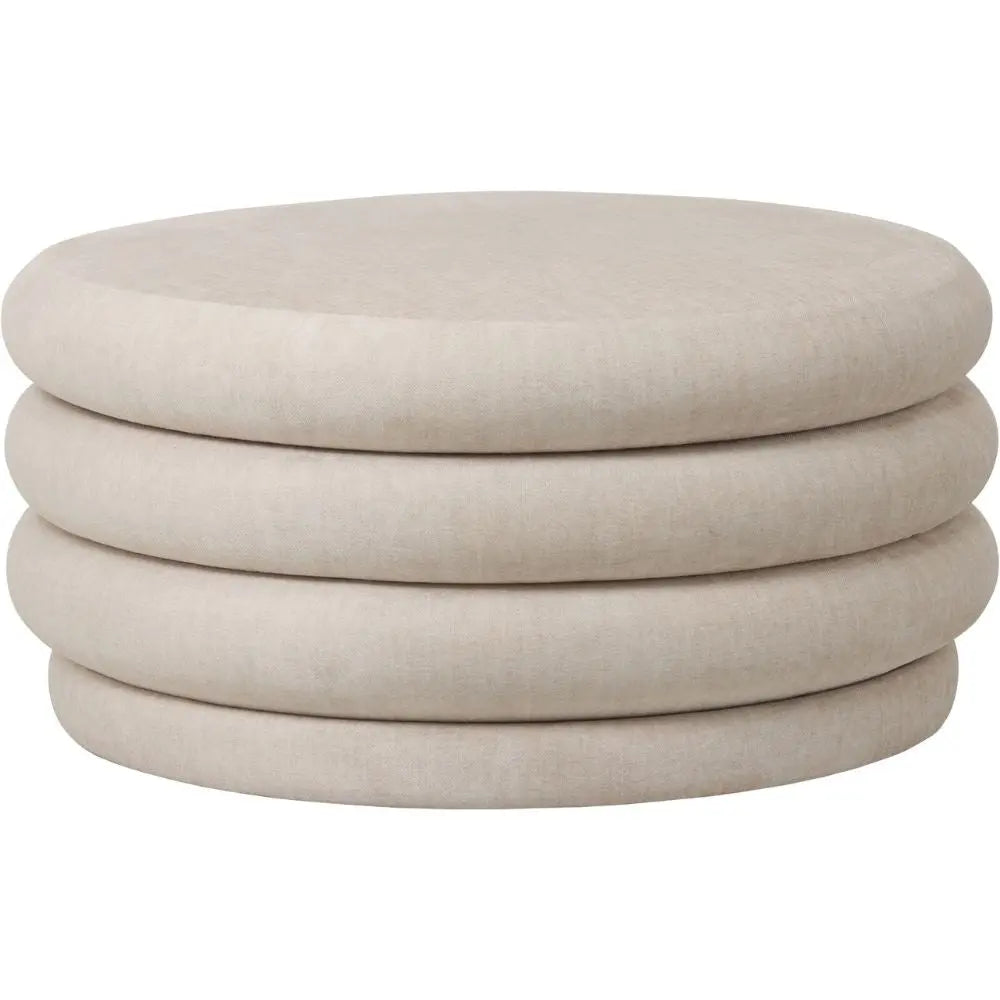 Kason Cream Storage Ottoman – Boucle Upholstered Ottoman with Lid ...