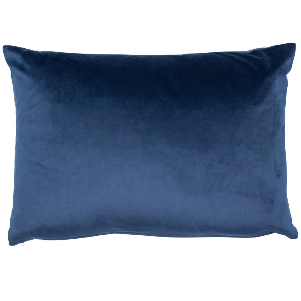 Shop Malini Luxe Rectangle Navy Cushion - Nicholas John Interiors