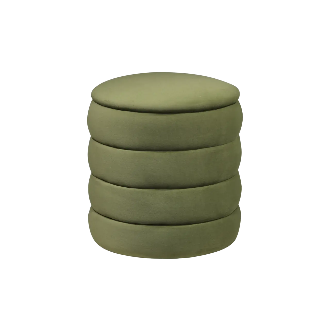Ripple Olive Green Velvet Luxury Round Stool – Twenty10 Design ...